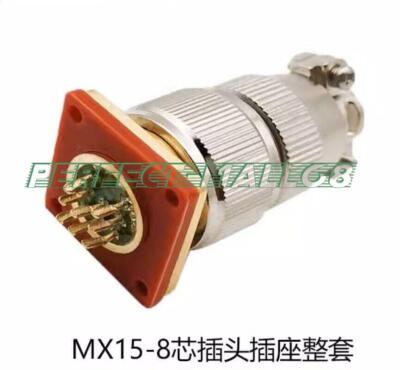1PC NEW FIT Glass sintered aviation plug MX15-8-core plug socket ...