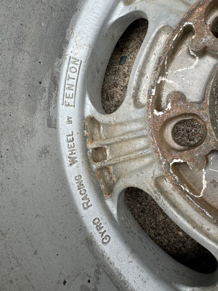 Pair 14X6 Fenton Gyro Slot Mag Racing Wheels Unilug 5 X 4.5 4.75 GM ...