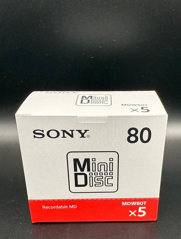 Sony MDW80T 80 Minute Minidisc 5 Pack - SHIPS FROM USA! | eBay
