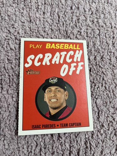 2020 Topps Heritage Minor League Isaac Paredes #10 Scratch Off | eBay