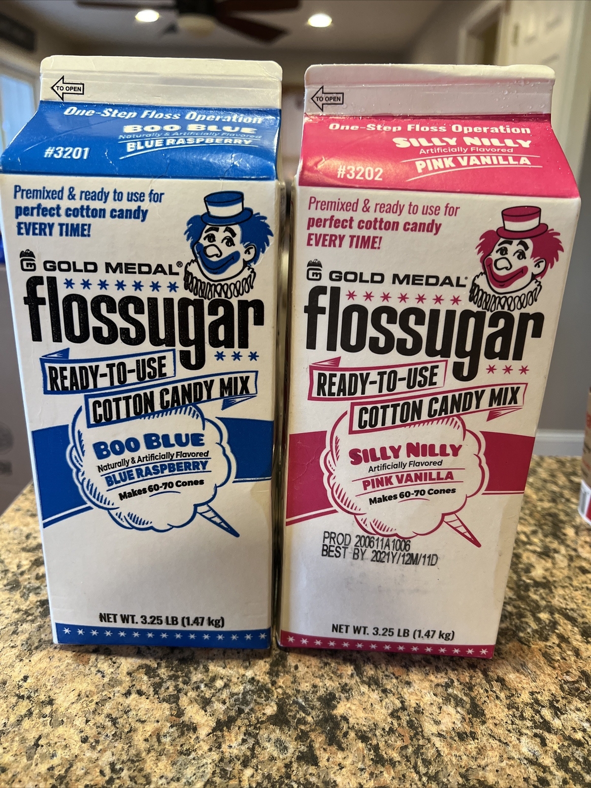 Gold Medal Flossugar Silly Nilly Pink Vanilla & Boo Blue Raspberry ...