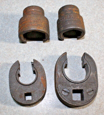 (2) Aircraft tool crow's foot & (2) Tac pushrod tube gland nut sockets ...