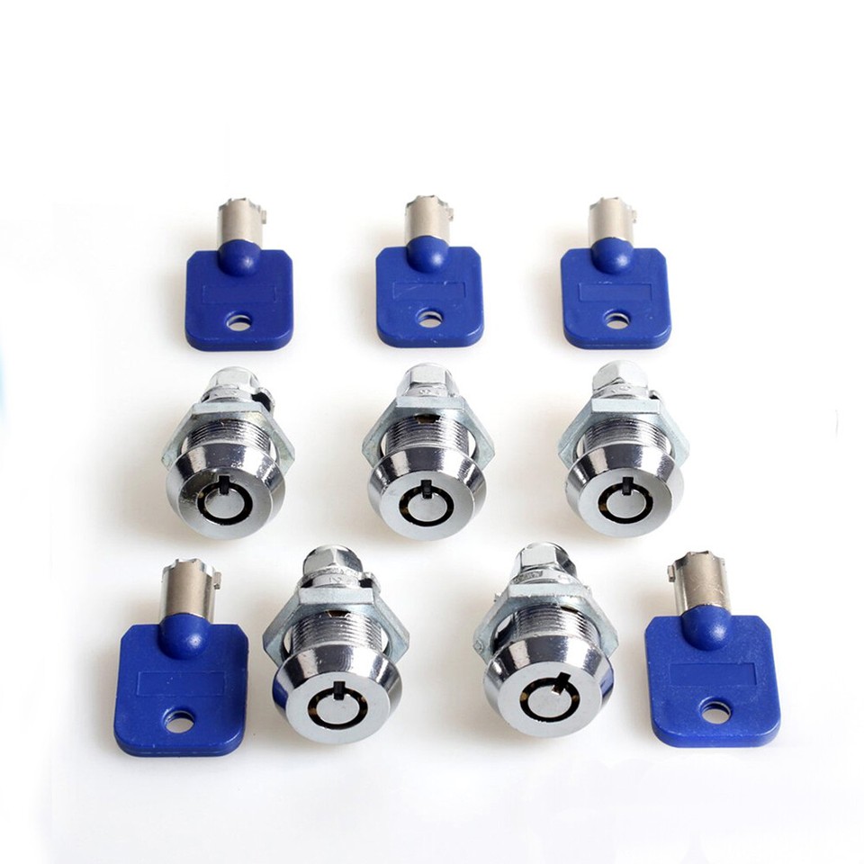 5 Set 27mm Cam Lock+Key Kit For Pinball Machine Arcade Cabinet Door ...