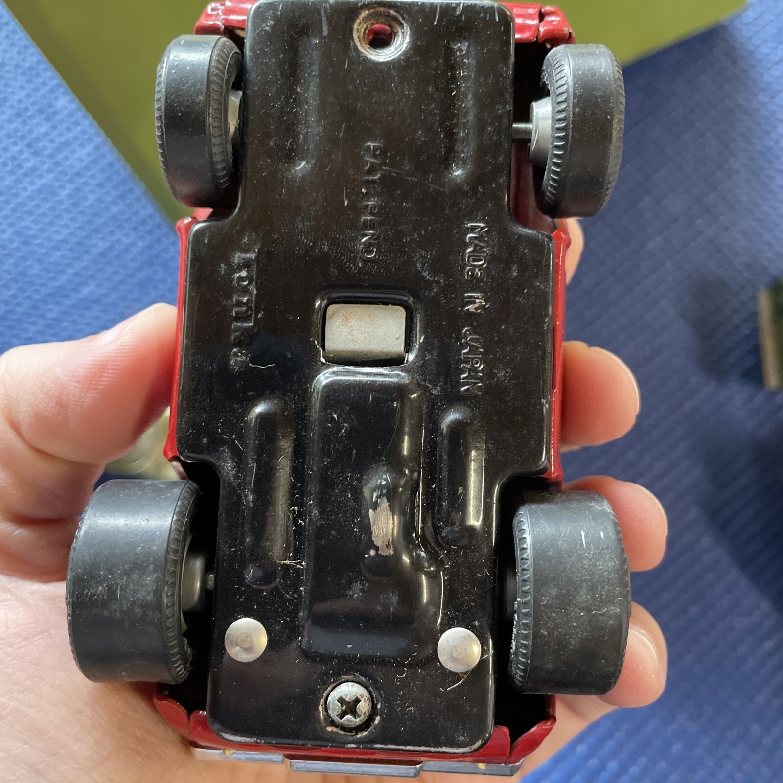 Vintage Red Metal Tonka Car Made In Japan No Bumpers 4.25" Long | eBay