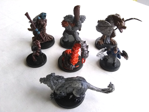 Dungeons & Dragons 7 Dungeons of Dread Panther Paladin Centipede Gnoll ...
