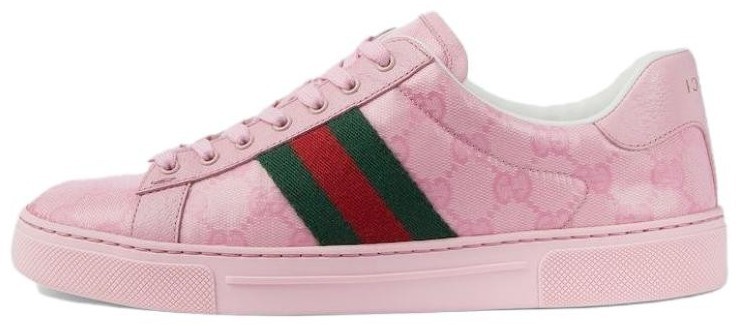 Size 8 - Gucci Ace GG Crystal Canvas - Pink W for sale online | eBay