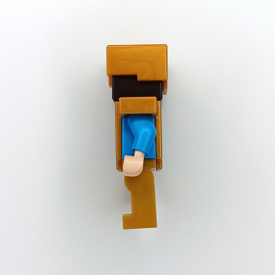 LEGO Steve Pearl Gold Legs, Armor & Helmet Minifigure min031 Minecraft ...