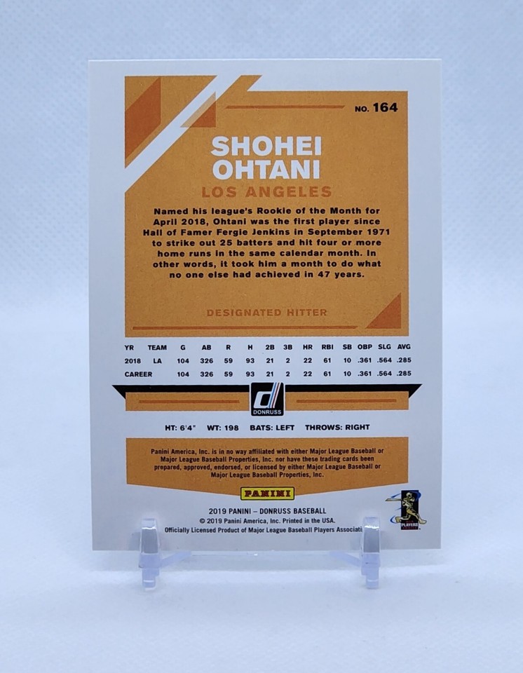 2019 Panini Donruss Baseball "SHOWTIME" ANGELS #164 | eBay