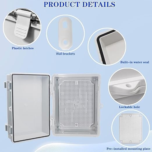 YETLEBOX Outdoor Waterproof Electrical Box Junction Box Weatherproof ...