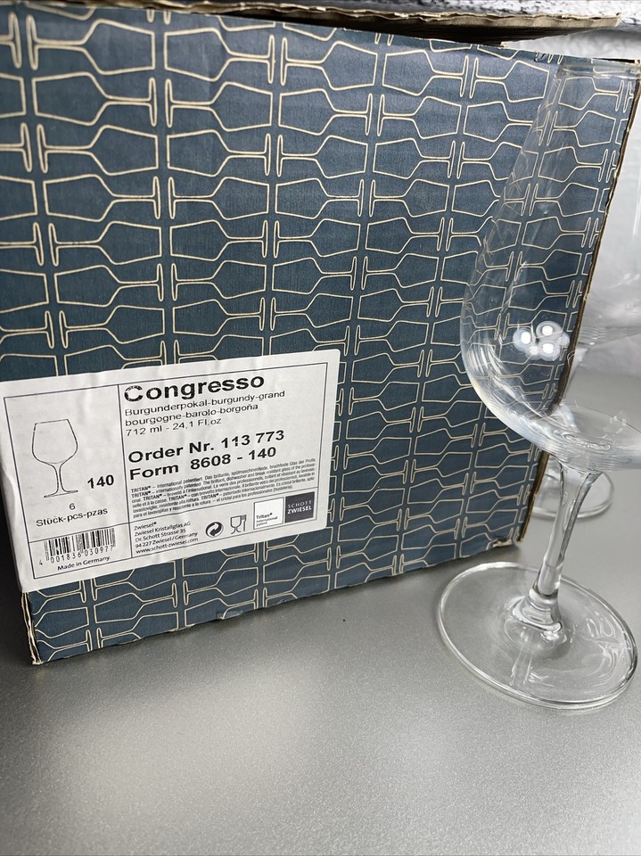 Schott Zweisel Congresso Crystal Large Wine Glasses Goblets 24oz Set Of ...