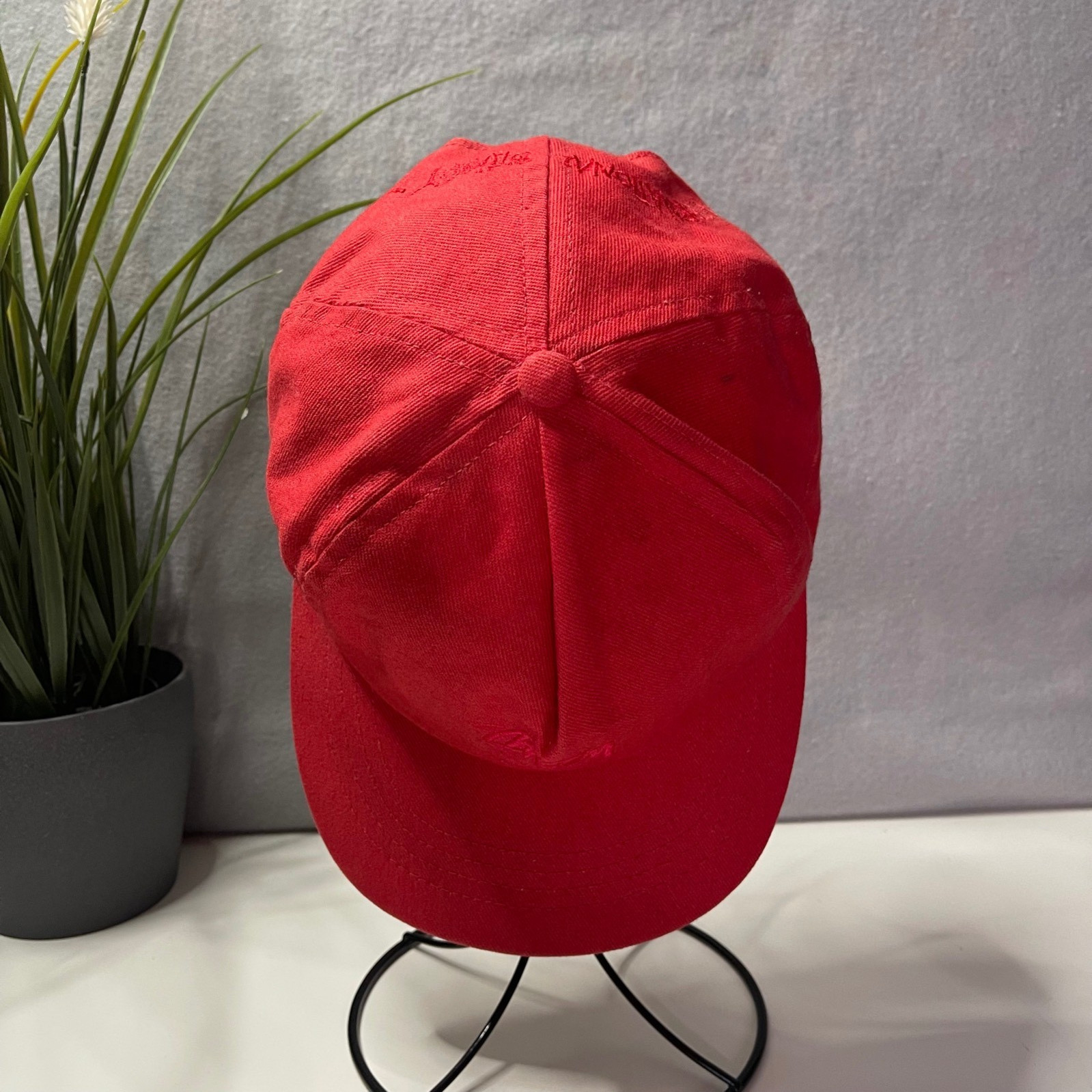 Vintage Mens Stussy Tribe Baseball Cap Hat Red Logo A… - Gem