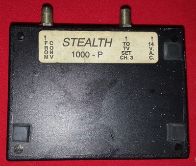 STEALTH 1000-P TV VCR ELECTRONICS CABLE CONNECTOR BOX IN/OUT | eBay