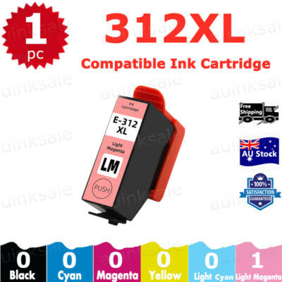 1X Compatible 312XL LM Light Magenta Ink Cartridge For Epson XP 8500 ...