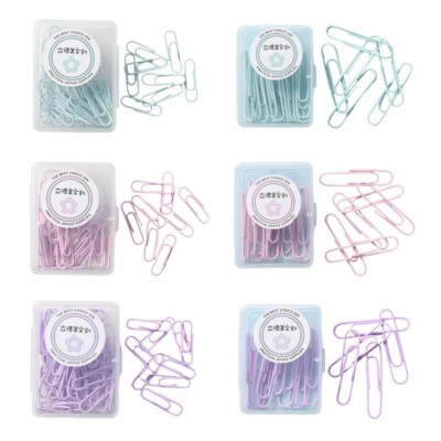 Office Paper Clips Rust-resistant Coated Paper Clamp for School ...