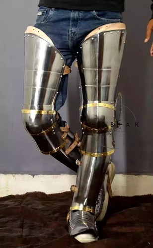 Medieval Wearable Knight Full Leg Armor Combat Gothic Armour Warriors Costume | eBay