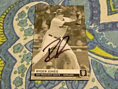 Ryder Jones Signed San Francisco Giants Autograph Card | eBay