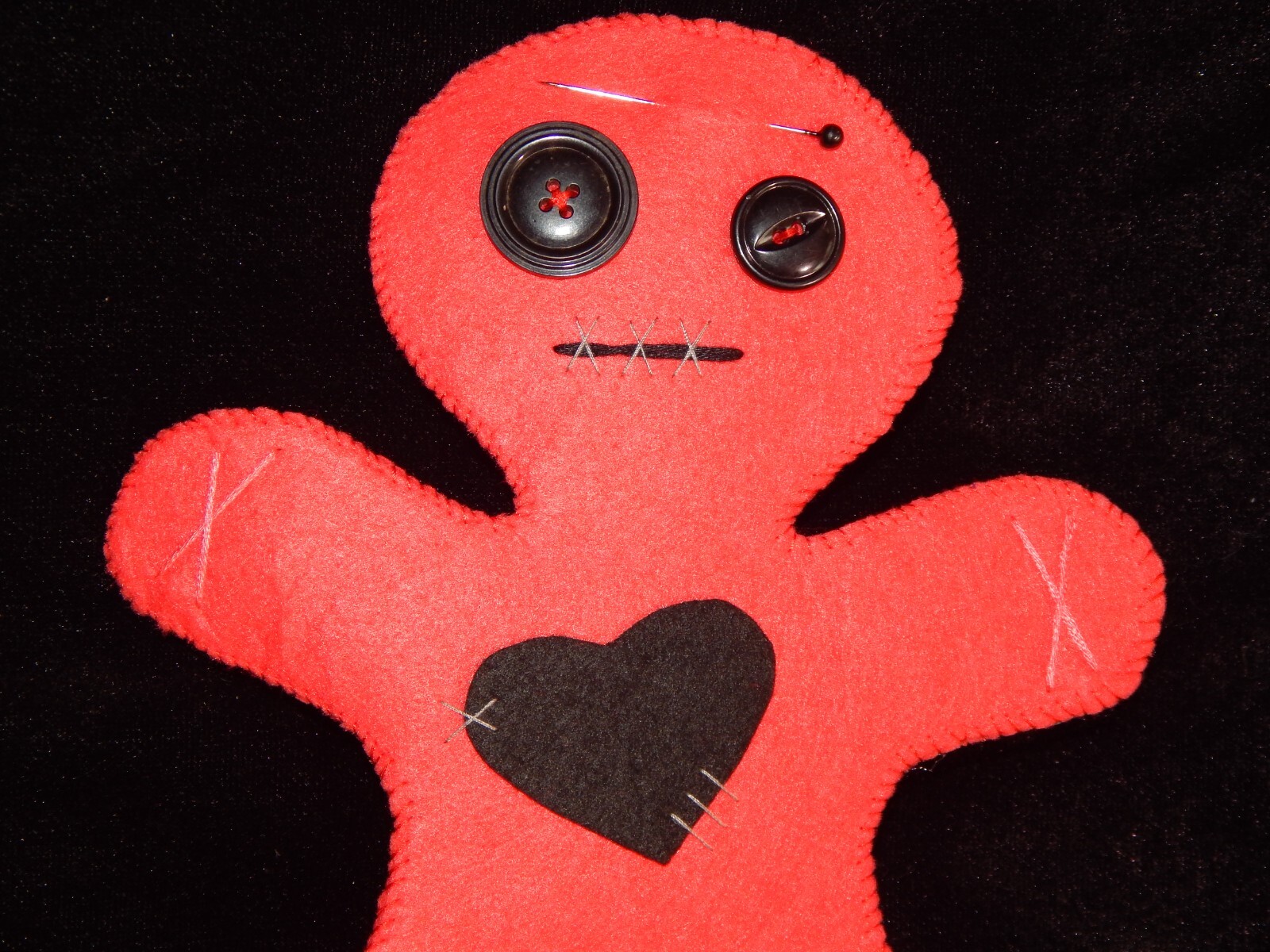Handmade Felt VOODOO DOLL ~ Stuff Your Own Voodoo Poppet ~ Witchcraft ...