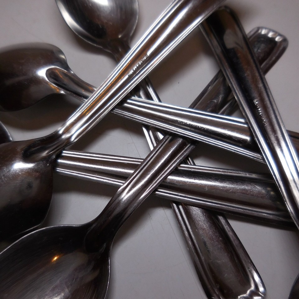 N24.23 Inox France Metal Grey 6 Lures Dessert Art Table Kitchen Vintage ...