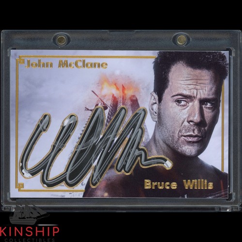 Bruce Willis signed Cut Custom Card JSA LOA Die Hard Actor Auto Rare ...