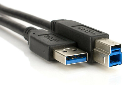 Printer USB 3 Cable Lead 5Gbps High Speed | 5m BLACK | 28/22AWG | USB3 ...