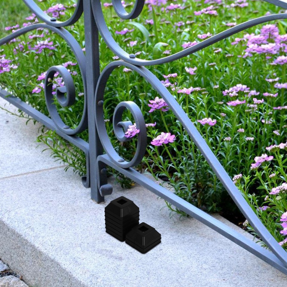 8 Pcs Railing Base Cover Post Skirt Fence Brackets Decorative Cap ...