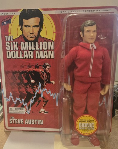 Mego Like Bif Bang Pow Six Million Dollar Man Carded Track Suit Steve ...