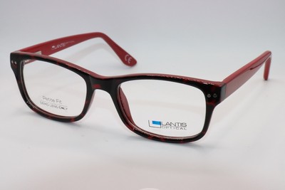 NEW LANTIS OPTICAL L6023 RDD RED TORTOISE AUTHENTIC DESIGNER EYEGLASSES ...