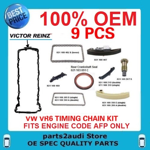 1999-2003 VW JETTA GOLF VR6 2.8 AFP TIMING CHAIN KIT AFP 9pcs *REAL OEM ...