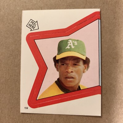 1983 Topps Baseball Sticker Rickey Henderson # 159 Oakland Athletics A ...