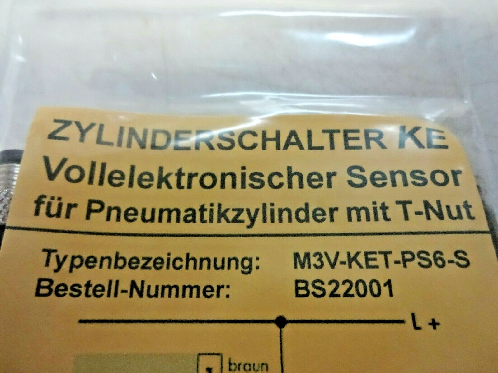 Beta Sensorik M3V-KET-PS6-S / M3VKETPS6S BS22001 Cylinder Sensor New | eBay