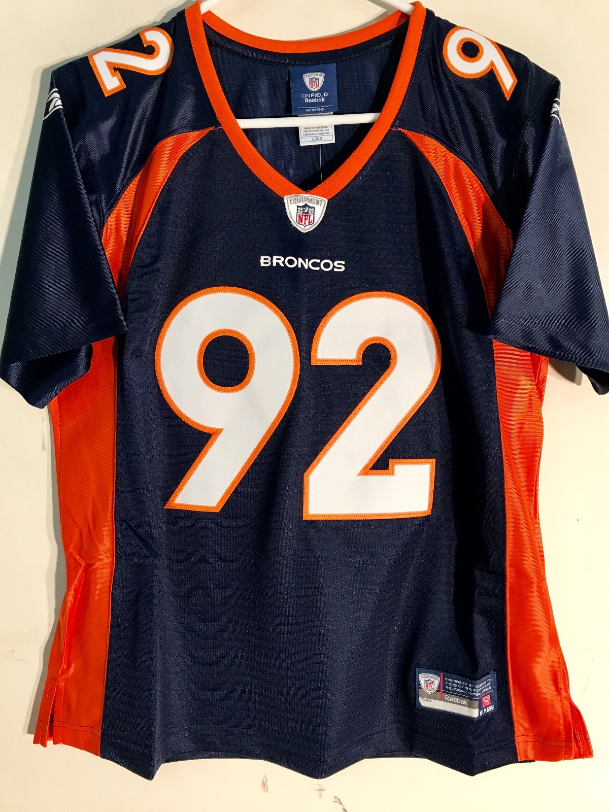 Reebok Women's Premier SEWN NFL Jersey Denver Broncos Elvis Dumervil ...