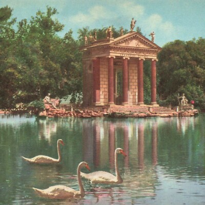 Villa Borghese Little Lake Rome Italy ITA UNP Chrome Roma Garden ...