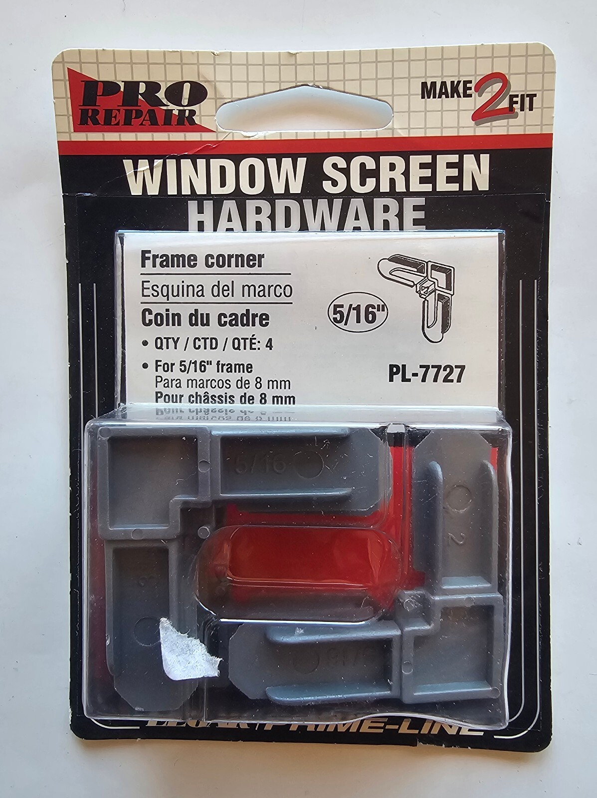 PRIME LINE PL 7727 PACK (4) PLASTIC 3/4 X 5/16 WINDOW FRAME CORNERS | eBay