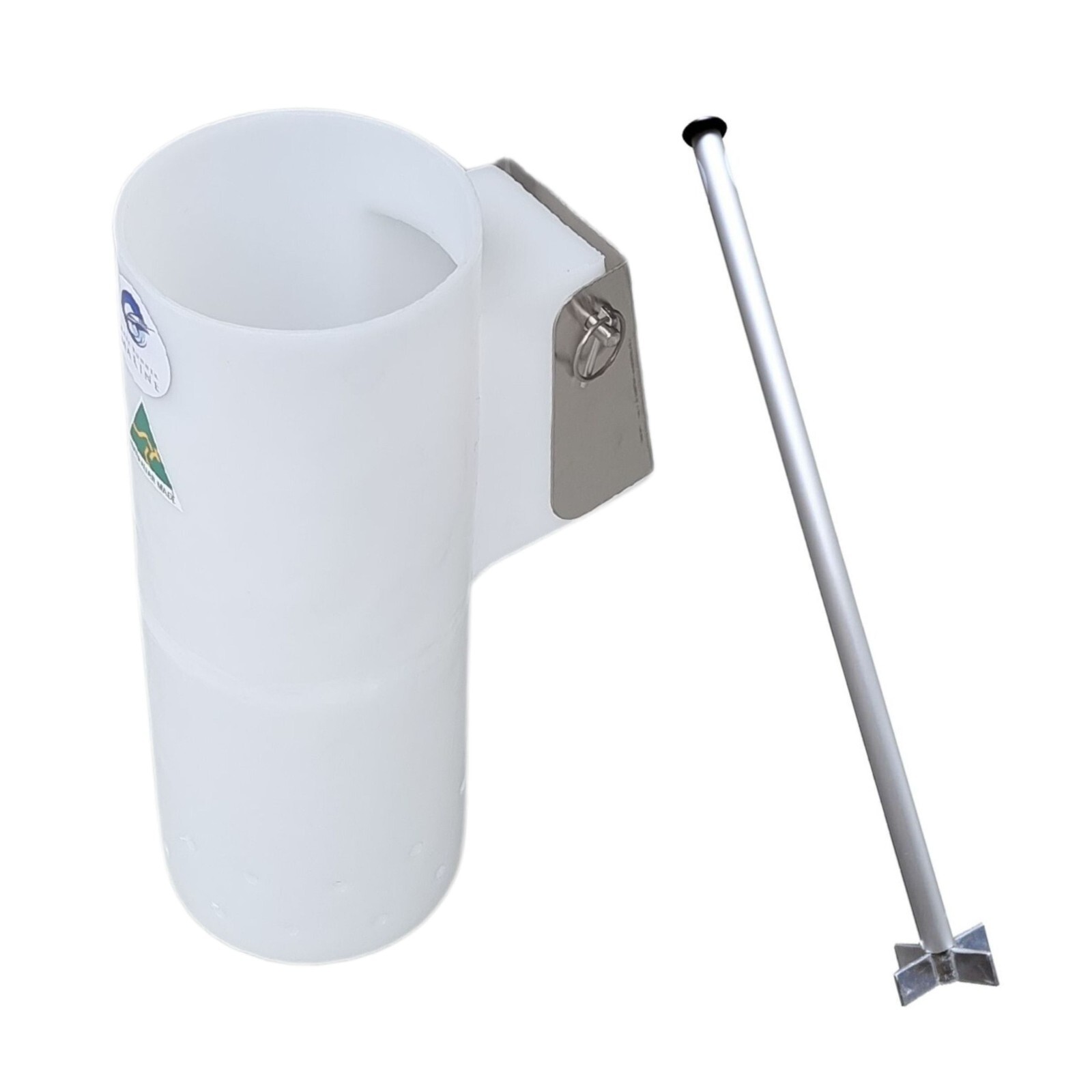 Burley Bucket W/ Stainless Steel Transom Mount & Aluminium Muncher ...