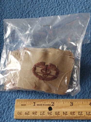 BUNDLE OF 20 - U.S. ARMY DESERT COMBAT MEDIC 1ST AWARD Badge Sew-On ...