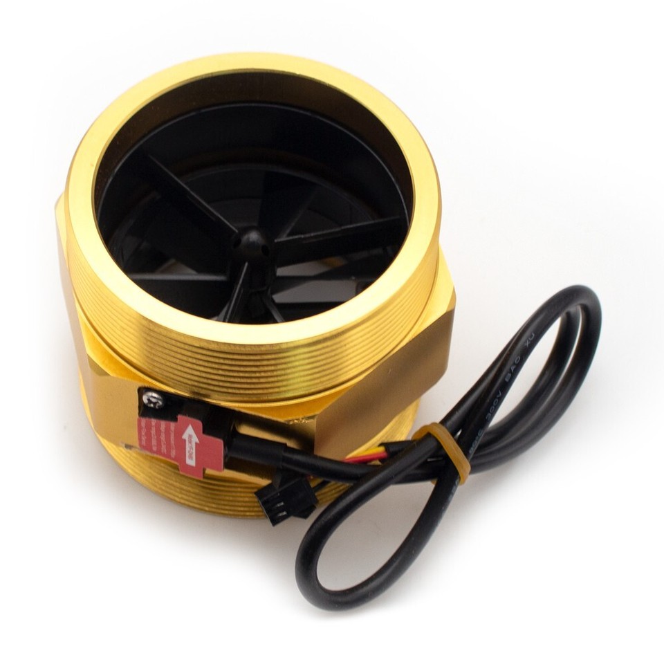 3" Liquid Flow Sensor Industrial DN80 Water Flow Sensor Metal Turbine ...
