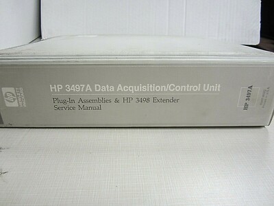 HP 3497A Plug-in Accessories and HP 3498A Extender Service Manual 03497 ...