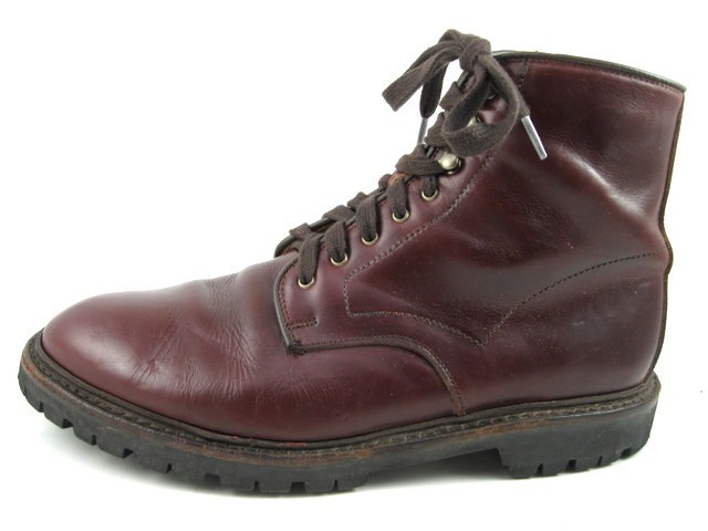 Allen Edmonds "Higgins Mill" WEATHERPROOF Zip Lug Boots 9 E Burgundy ...