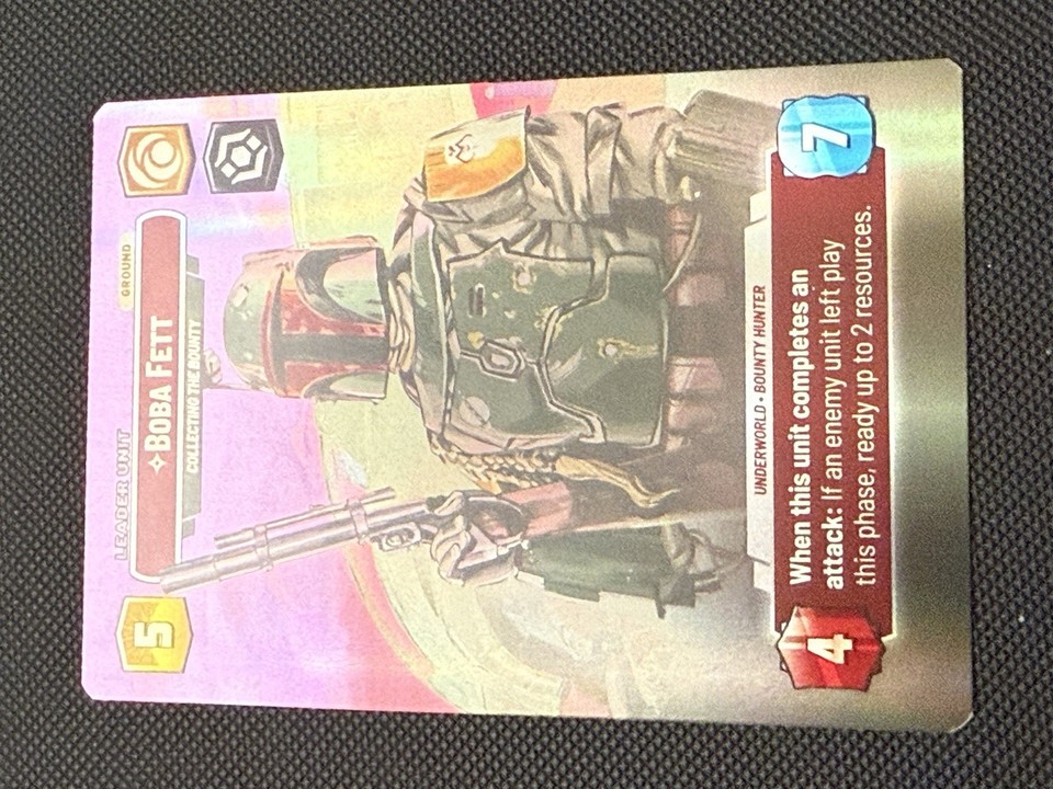 Star Wars unlimited Boba Fett Spark Of The Rebellion Showcase | eBay