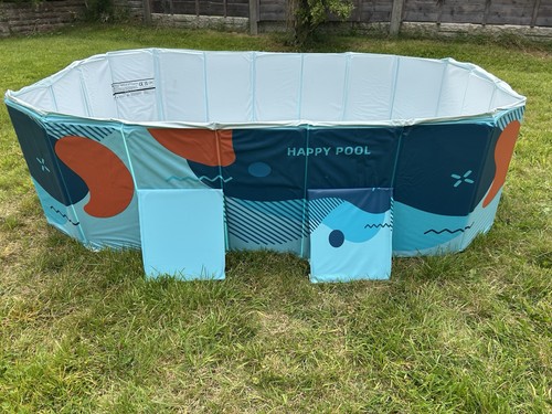 Foldable Paddling Pool – 2.6m Heavy-Duty Non-Inflatable Swimming Pool ...