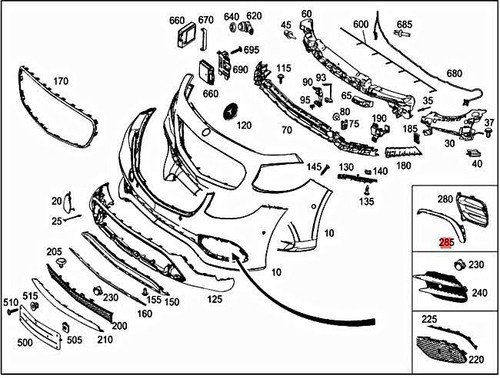 Genuine MERCEDES S213 W213 E-CLASS W213 Side spoiler 2138859300 | eBay
