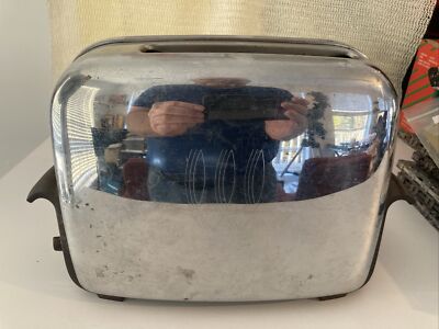 Vintage 1950s Toastmaster Chrome Electric Toaster 1B14 Art Deco USA ...