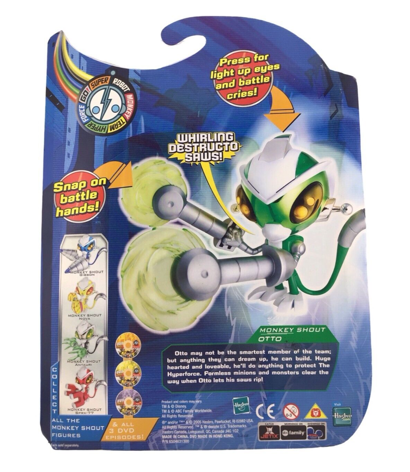 Super Robot Monkey Team Hyper Force Go Shout OTTO Action Figure DVD ...