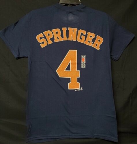 George Springer #4 Houston Astros Men's Small Name & Number T-Shirt ...