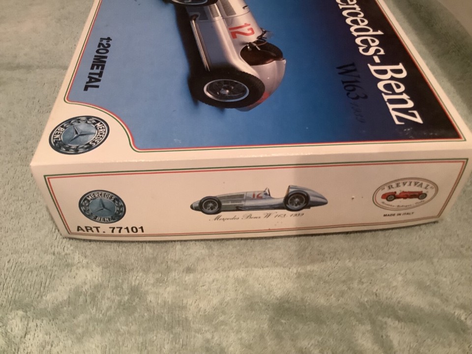 REVIVAL 1:20 1939 Mercedes W 163 GRAND PRIX SERIES UNBUILT METAL MODEL ...