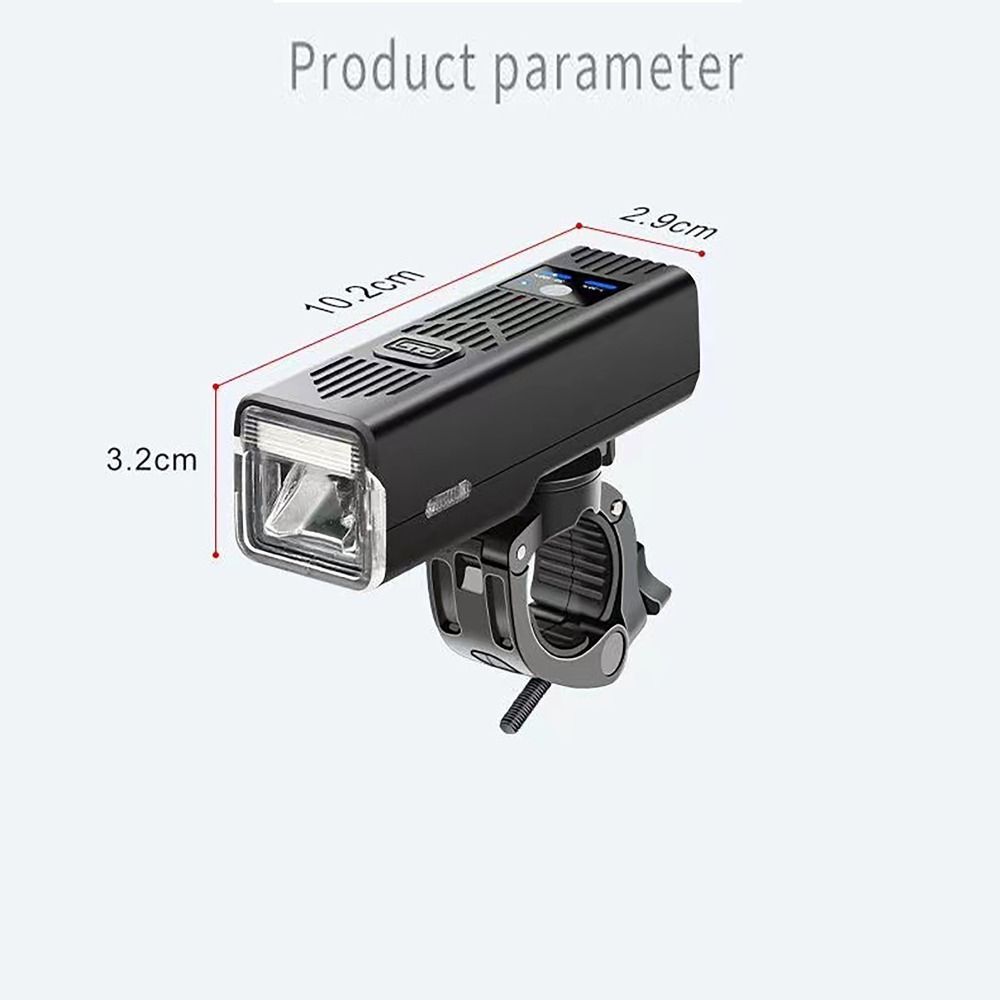 with Horn Cycling Flashlight Power Display Road Bike Headlight Lamp ...