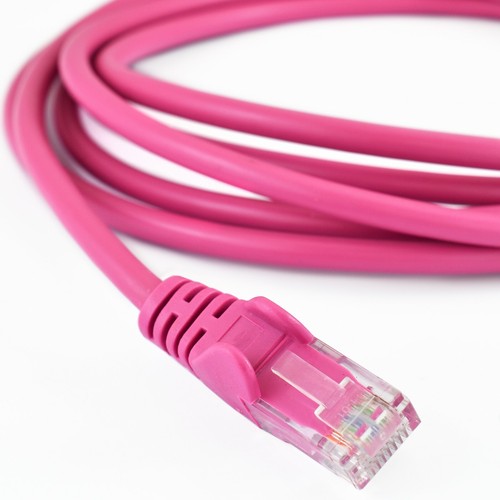 1.5m Ethernet Cable SNAGLESS Pink Network Patch LAN Lead PC Internet ...