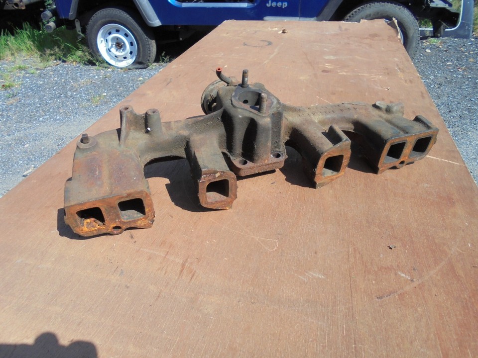 Jeep Cj5 Cj7 4.2 258 Inline 6 1 BBL Intake Manifold Cast Iron Factory ...