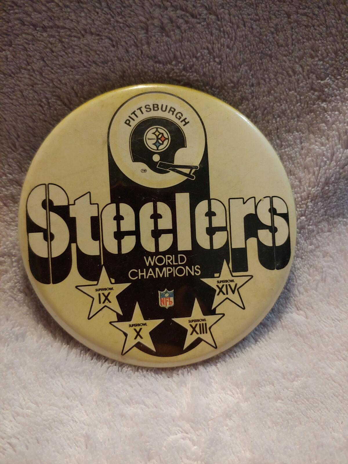 Vintage Pittsburgh Steelers World Champions Pin | eBay