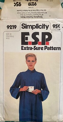 Vintage Simplicity 9219 Misses Size N 10, 12, 14 Extra Sure Pattern for ...